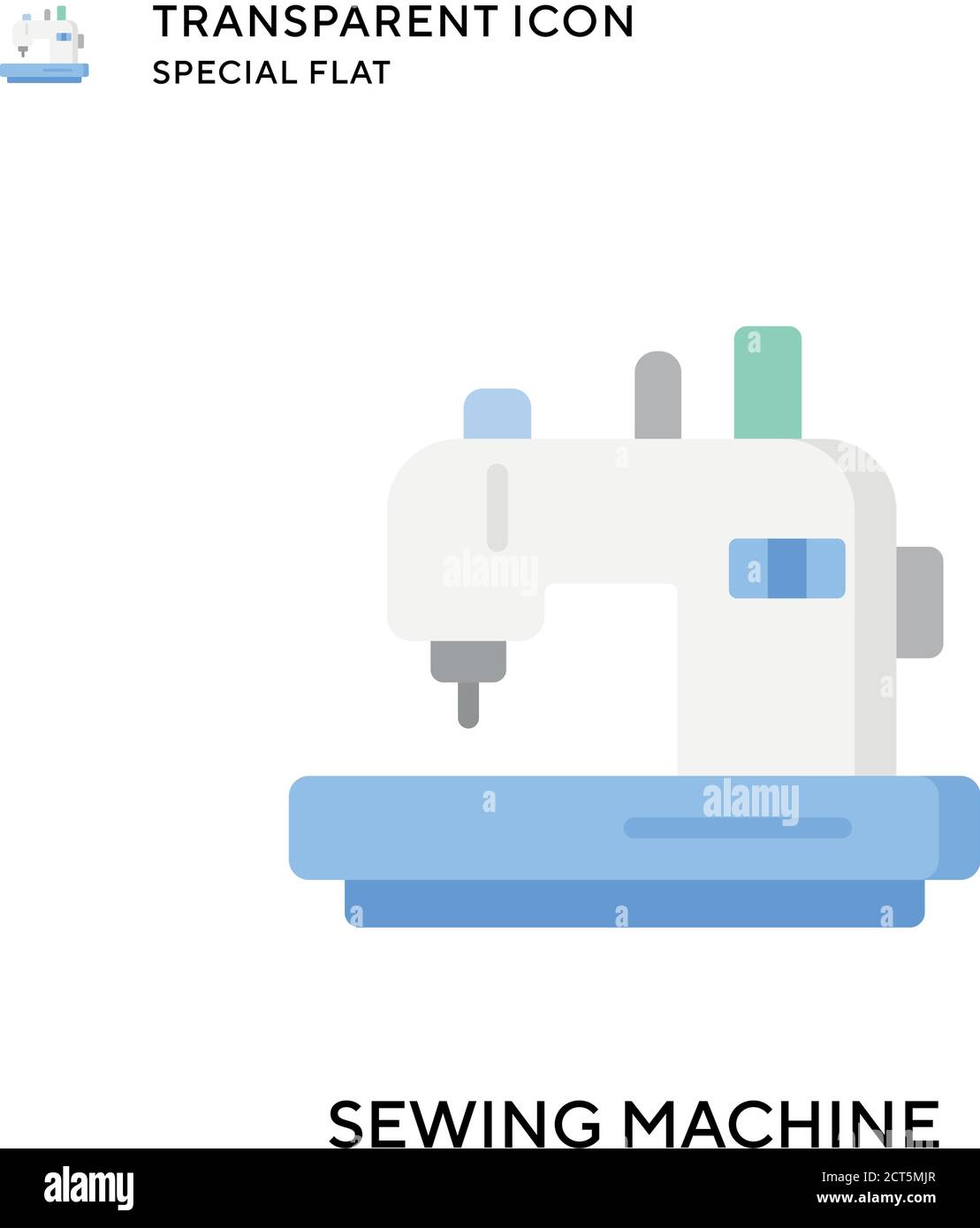 Sewing machine vector icon. Flat style illustration. EPS 10 vector ...