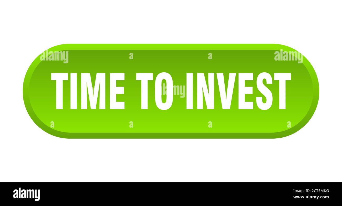 time to invest button. rounded sign isolated on white background Stock ...