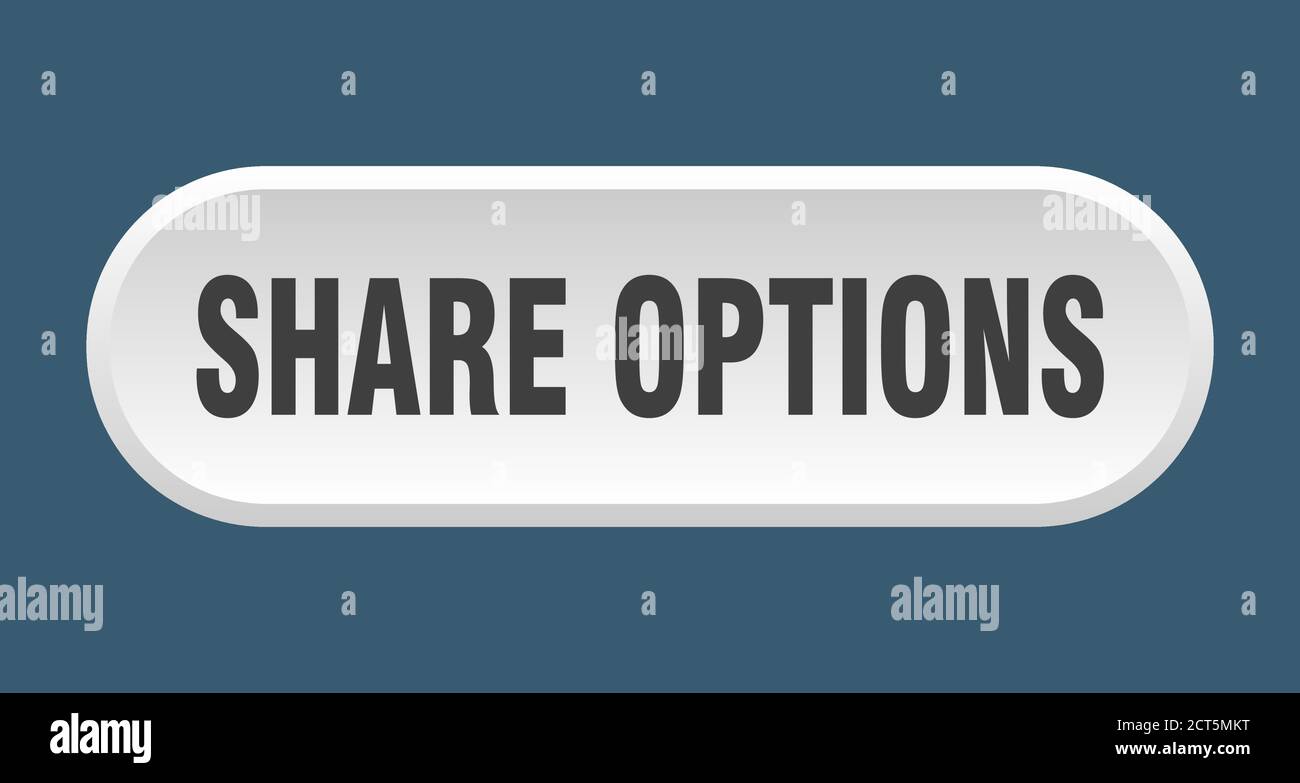 share options button. rounded sign isolated on white background Stock ...