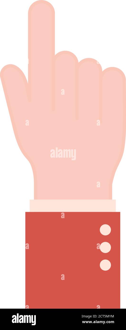 l hand sign language flat style icon vector design Stock Vector Image ...