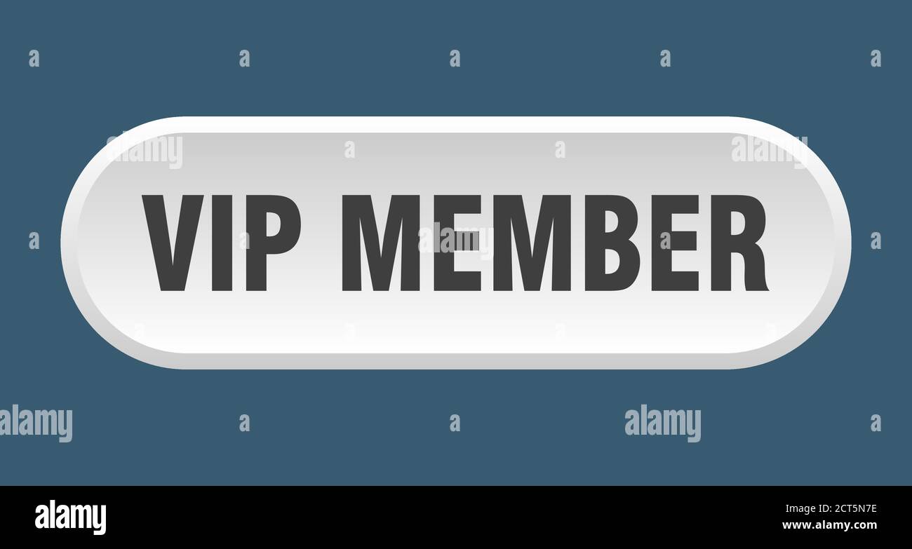 vip member button. rounded sign isolated on white background Stock ...