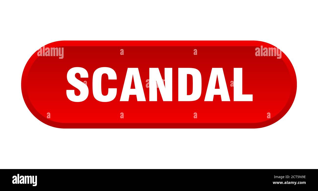 scandal button. rounded sign isolated on white background Stock Vector ...