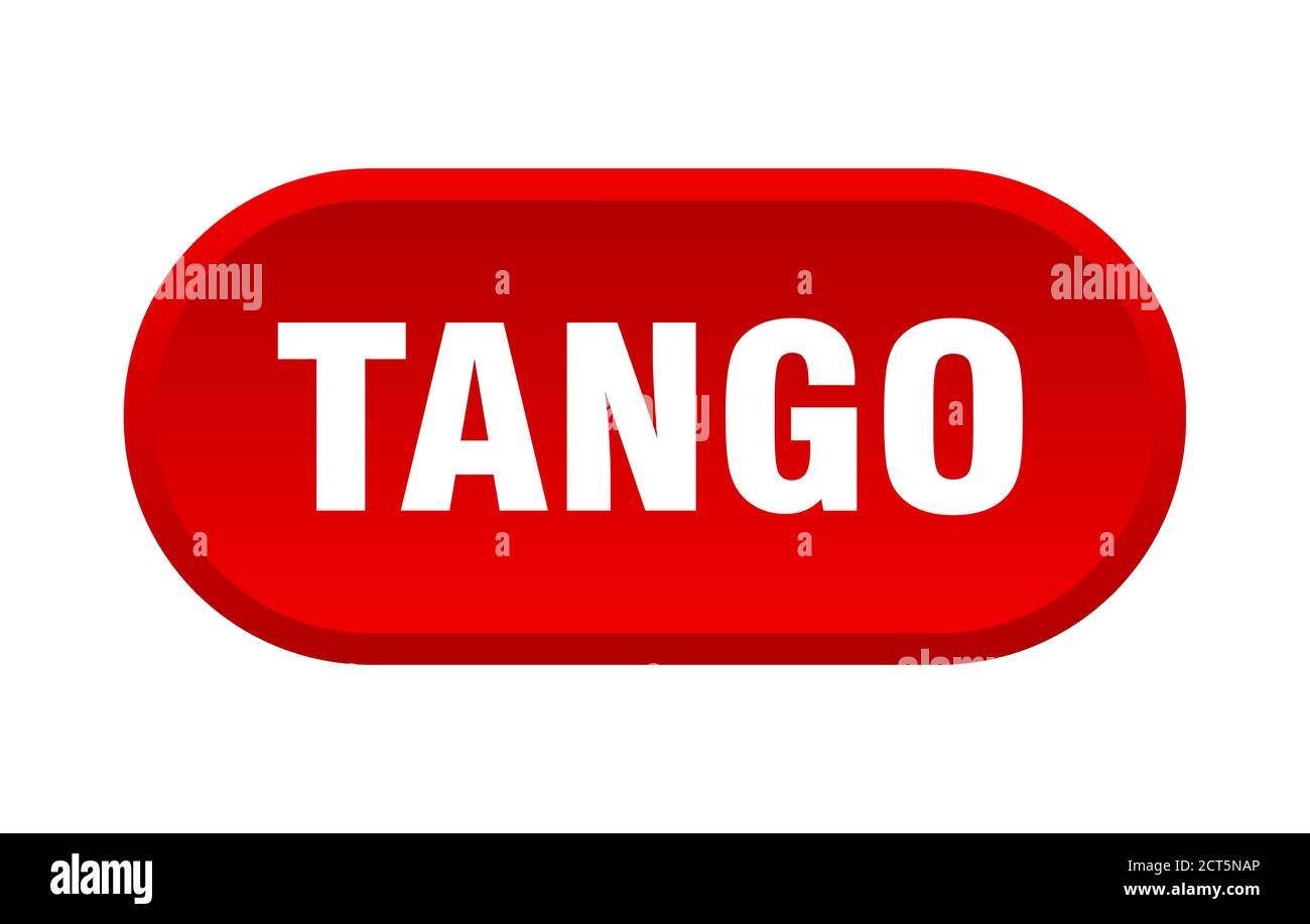 tango button. rounded sign isolated on white background Stock Vector ...