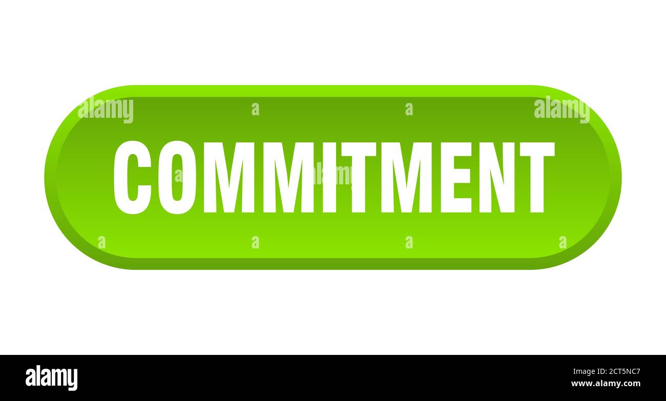 commitment button. rounded sign isolated on white background Stock ...