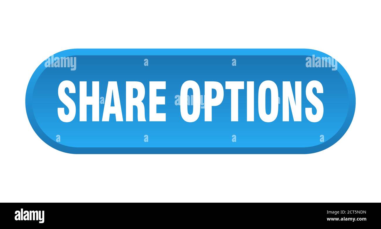 share options button. rounded sign isolated on white background Stock ...