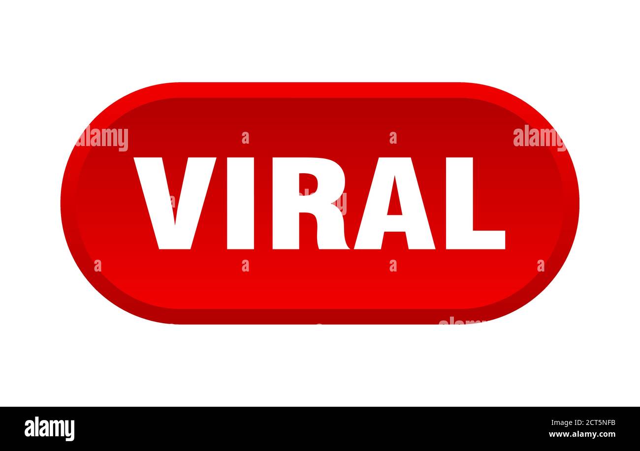 viral button. rounded sign isolated on white background Stock Vector ...