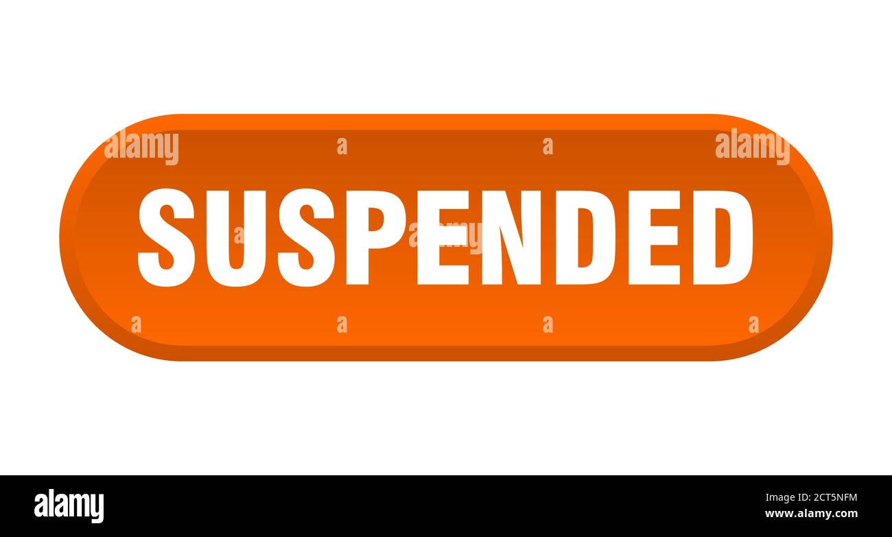 suspended button. rounded sign isolated on white background Stock ...