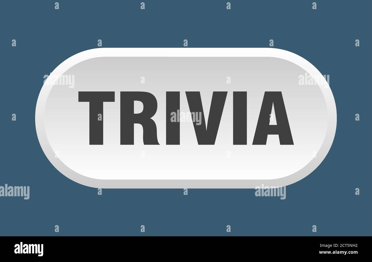 trivia button. rounded sign isolated on white background Stock Vector ...