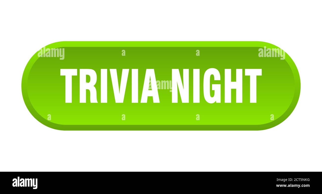 trivia night button. rounded sign isolated on white background Stock ...