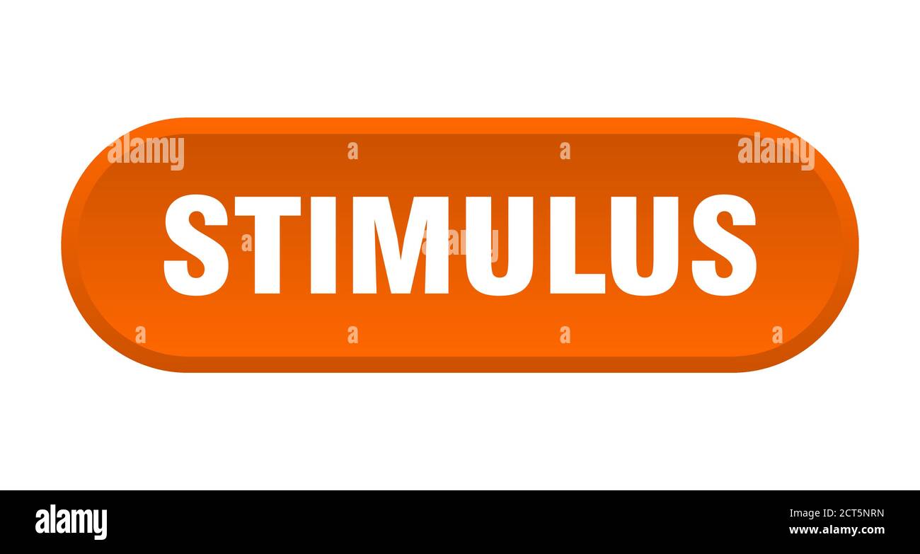 stimulus button. rounded sign isolated on white background Stock Vector Image & Art - Alamy