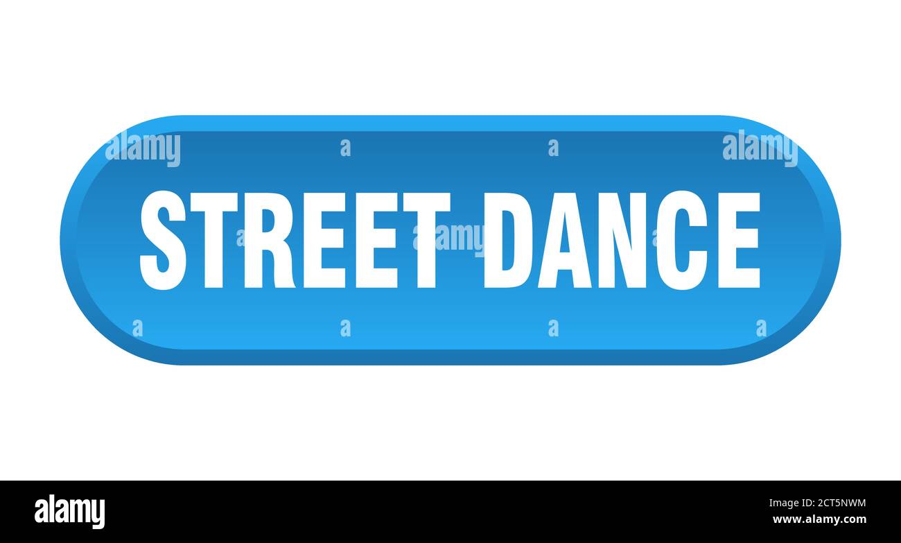street dance button. rounded sign isolated on white background Stock ...