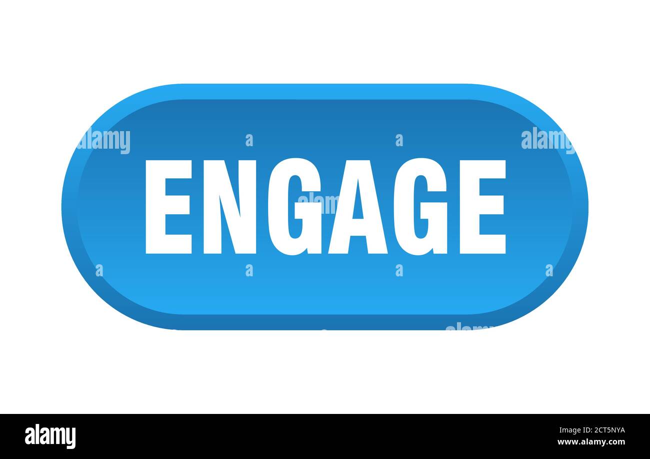 engage button. rounded sign isolated on white background Stock Vector ...