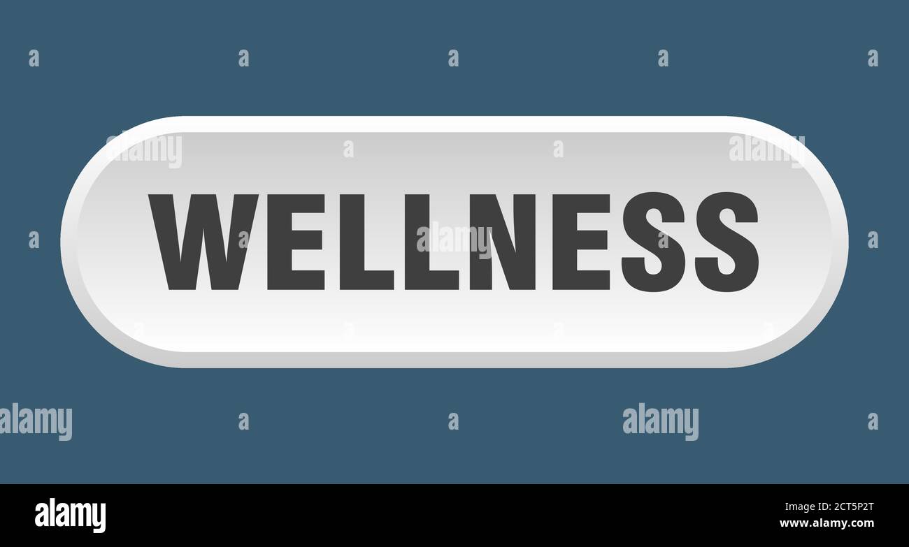 wellness button. rounded sign isolated on white background Stock Vector ...