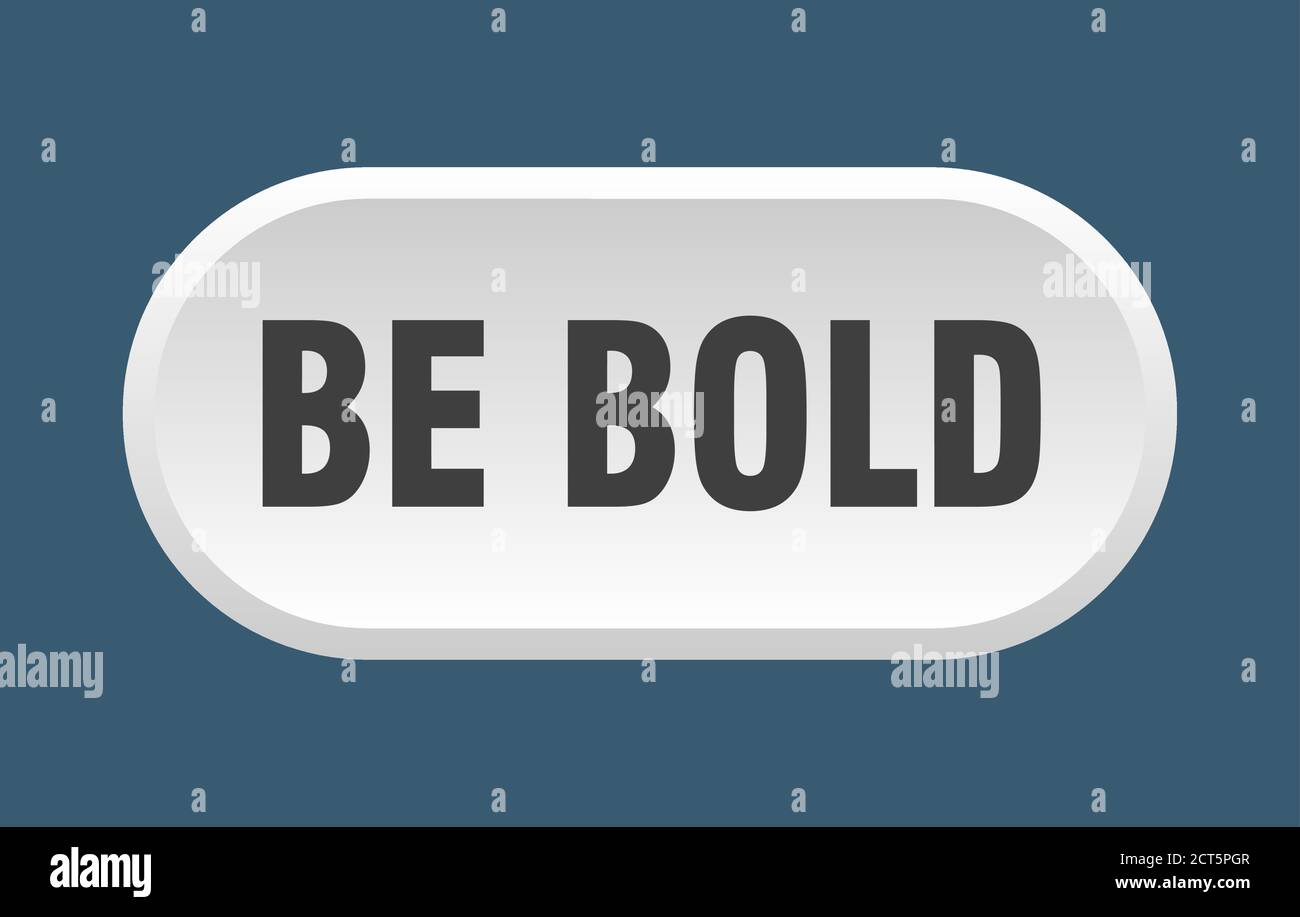 be bold button. rounded sign isolated on white background Stock Vector ...
