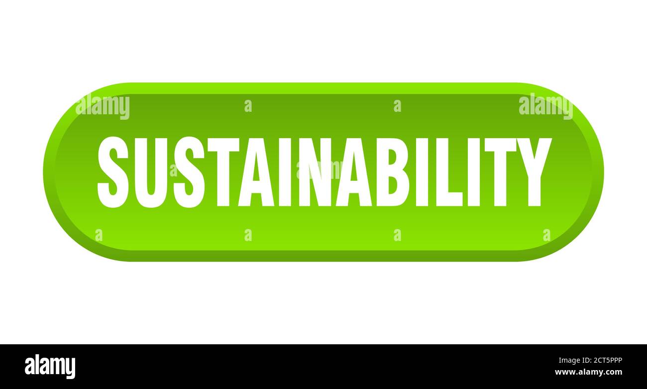 sustainability button. rounded sign isolated on white background Stock ...