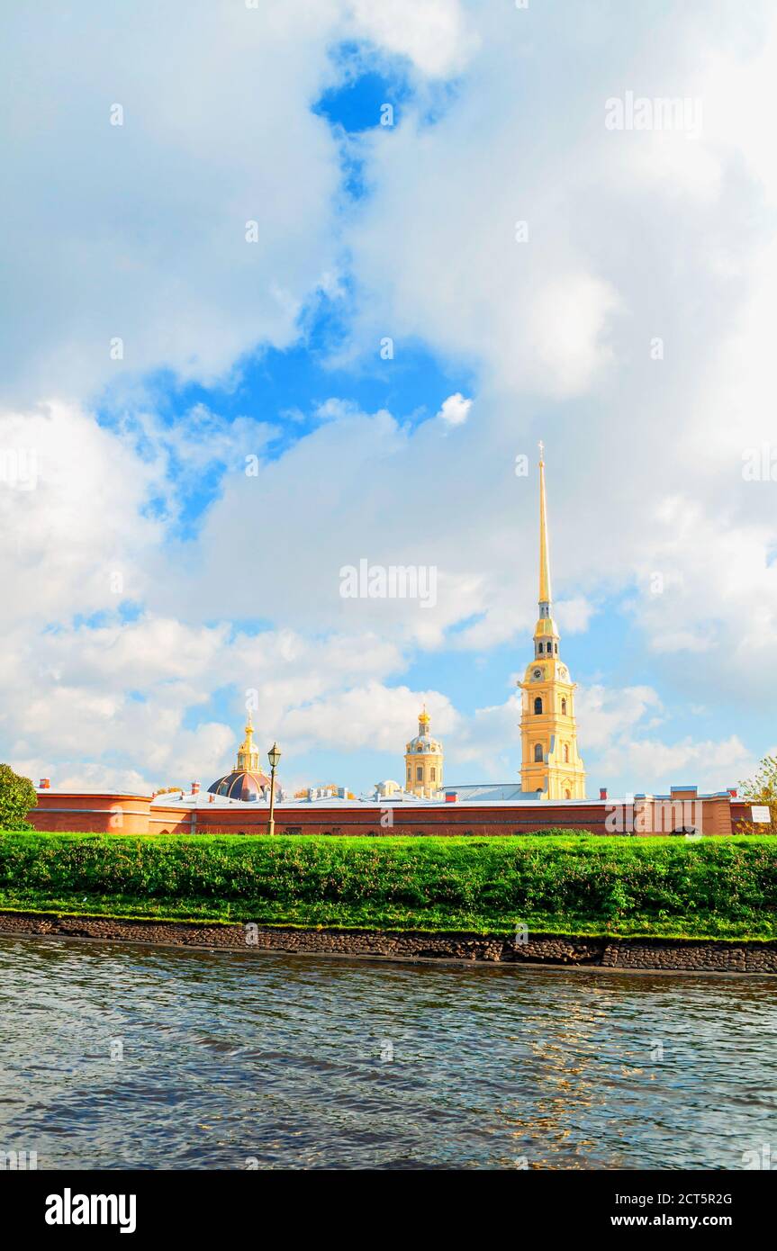Architecture landscape of St Petersburg, Russia - architecture ensemble of Peter and Paul ...
