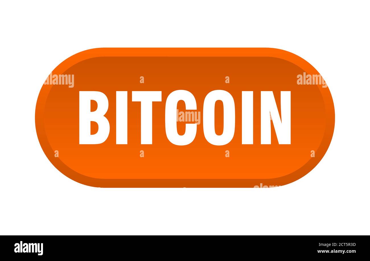 bitcoin button. rounded sign isolated on white background Stock Vector ...