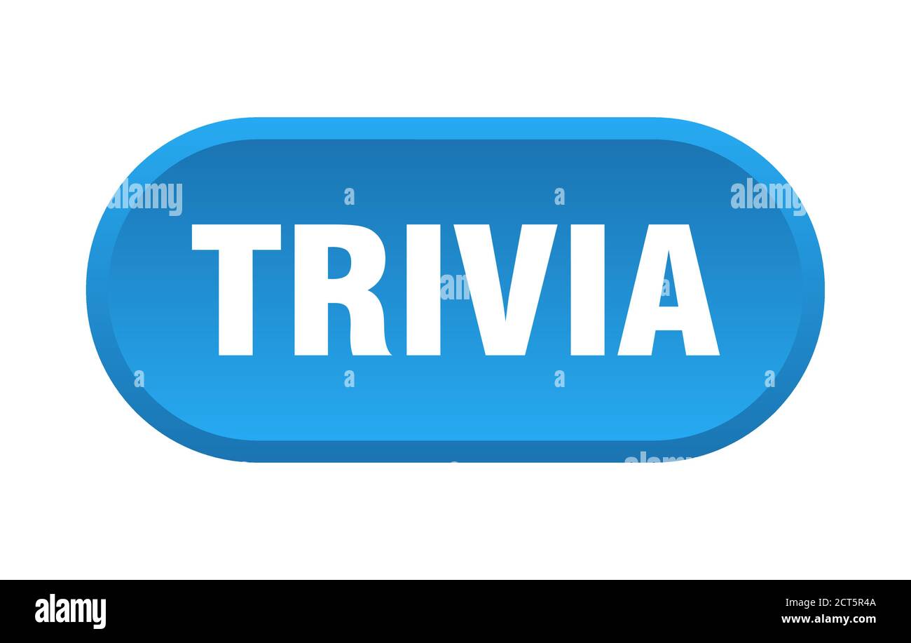 trivia button. rounded sign isolated on white background Stock Vector ...