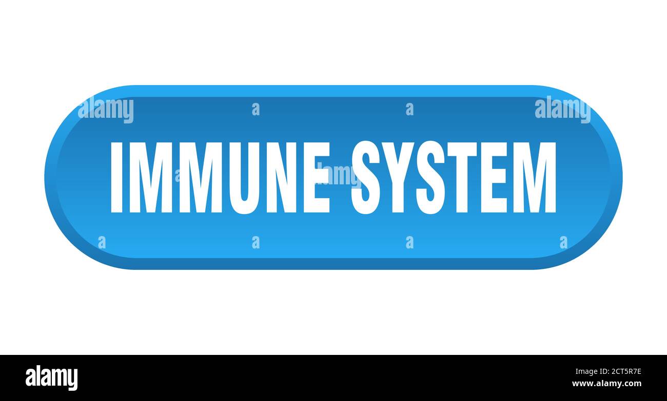 immune system button. rounded sign isolated on white background Stock ...