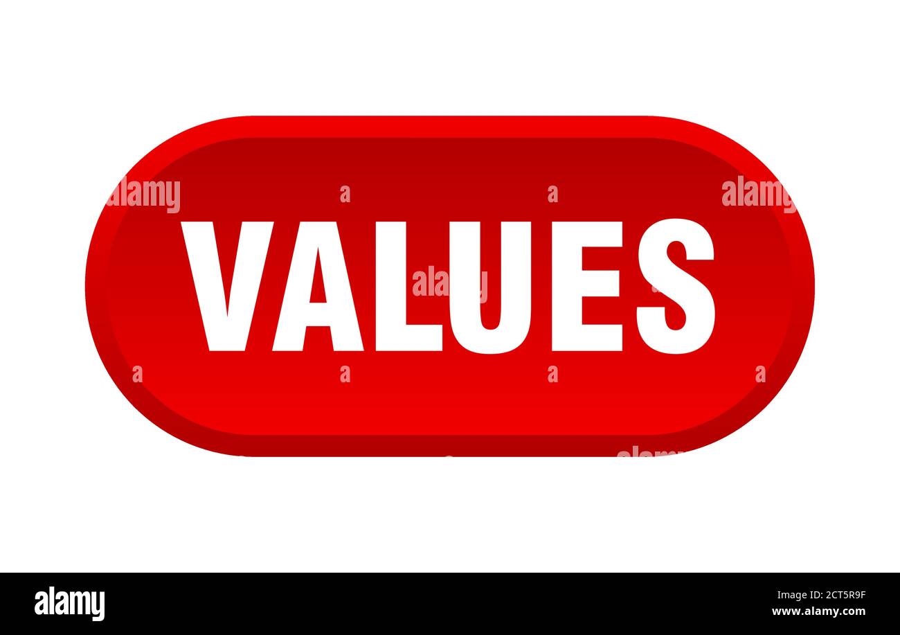 values button. rounded sign isolated on white background Stock Vector ...