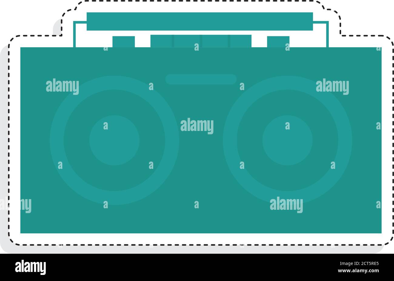 Isolated vintage blue radio icon - Vector illustration Stock Vector ...