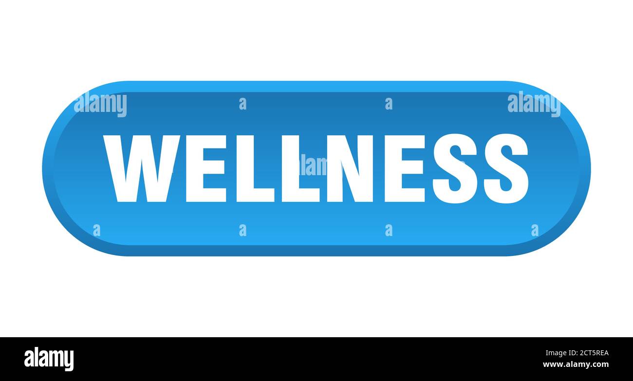 wellness button. rounded sign isolated on white background Stock Vector ...