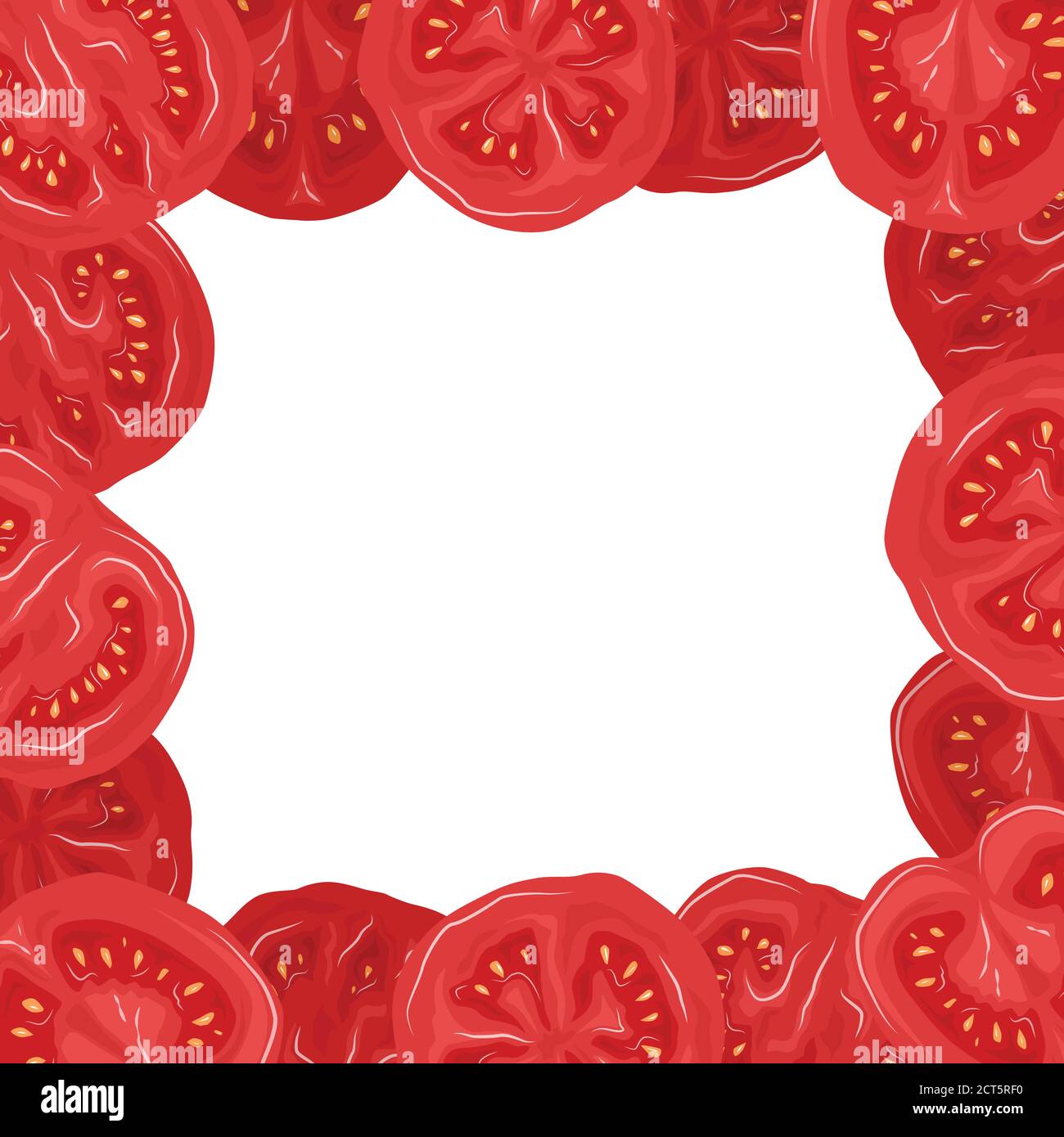 Cut half tomato vector drawing hi-res stock photography and images - Alamy