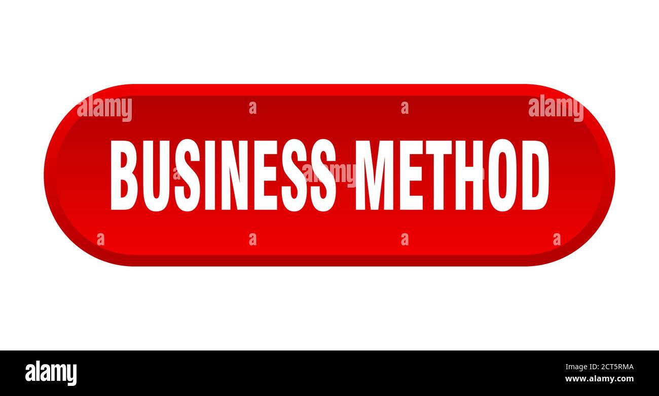 business method button. rounded sign isolated on white background Stock ...