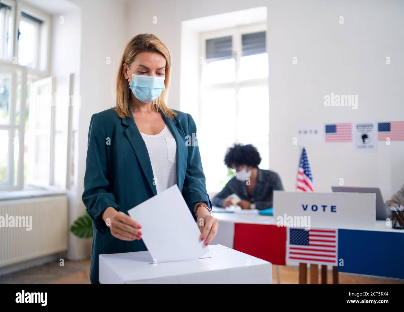 Young people election box hi-res stock photography and images - Alamy