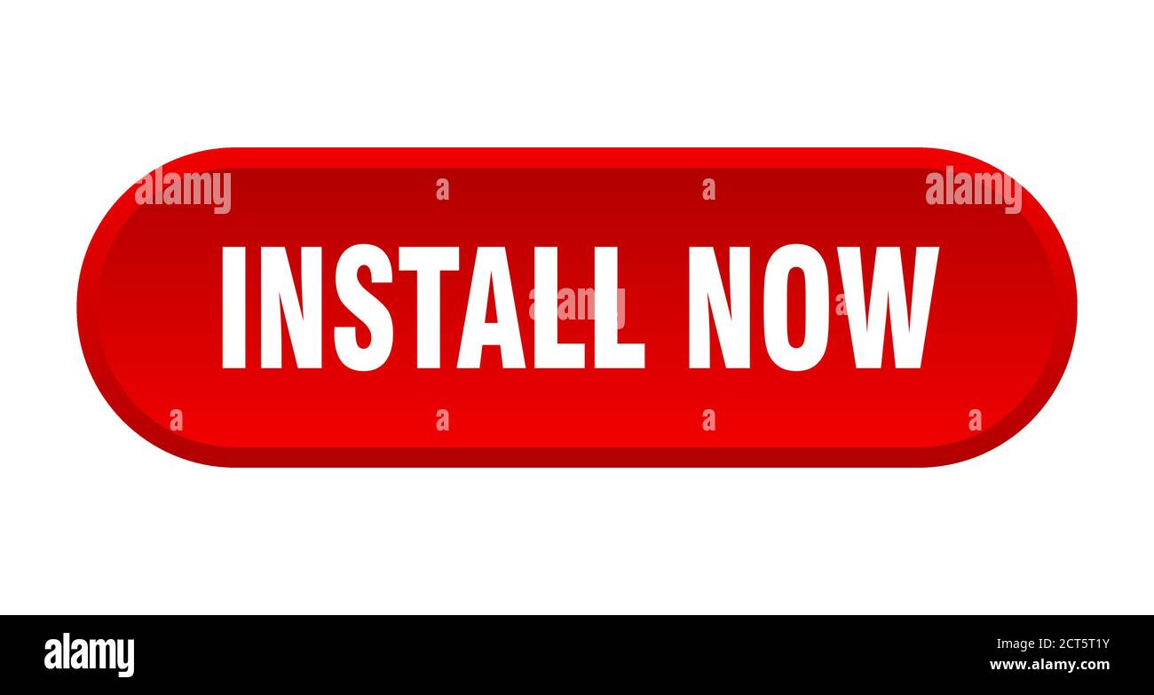 install now button. rounded sign isolated on white background Stock ...
