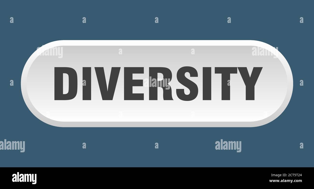 diversity button. rounded sign isolated on white background Stock ...