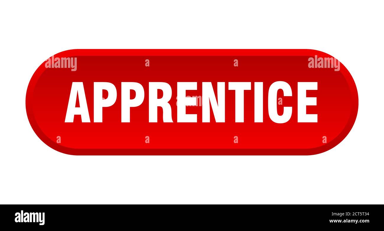 apprentice button. rounded sign isolated on white background Stock ...