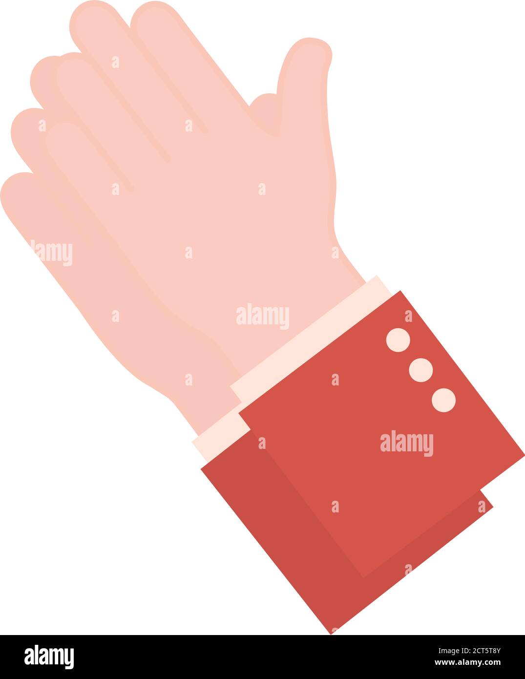 applause hand sign language flat style icon vector design Stock Vector ...