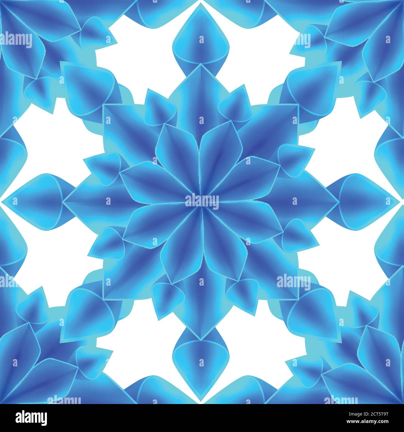 Blue seamless ice texture of snowflakes on white background. Vector ...