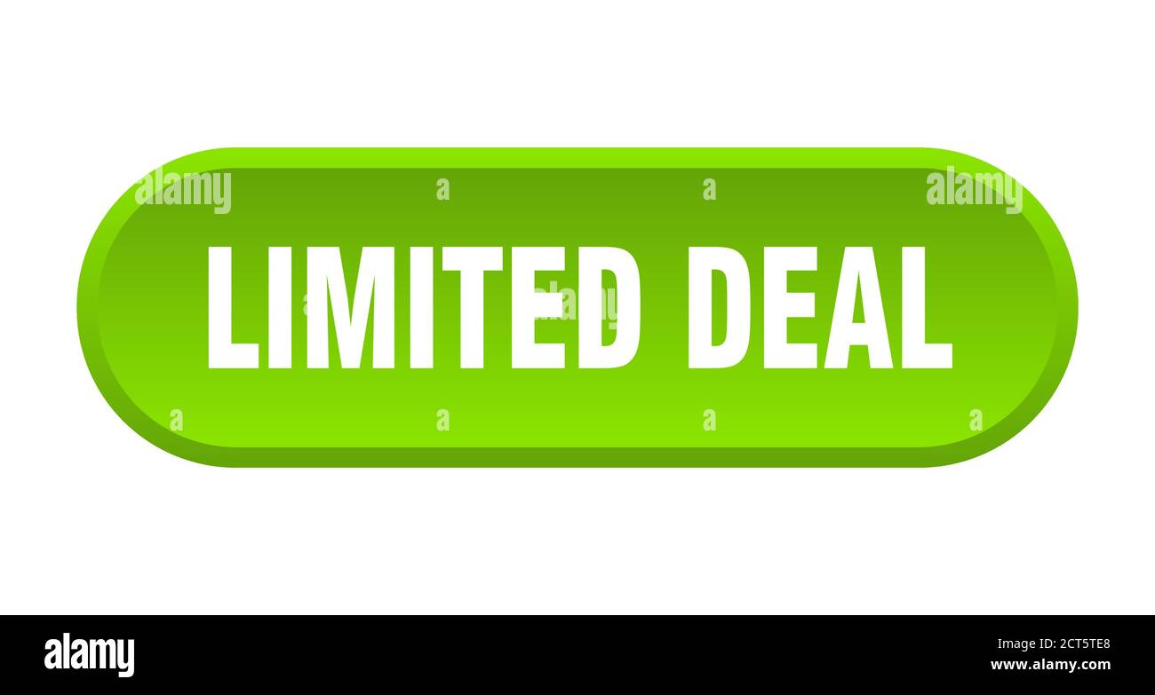 limited deal button. rounded sign isolated on white background Stock ...
