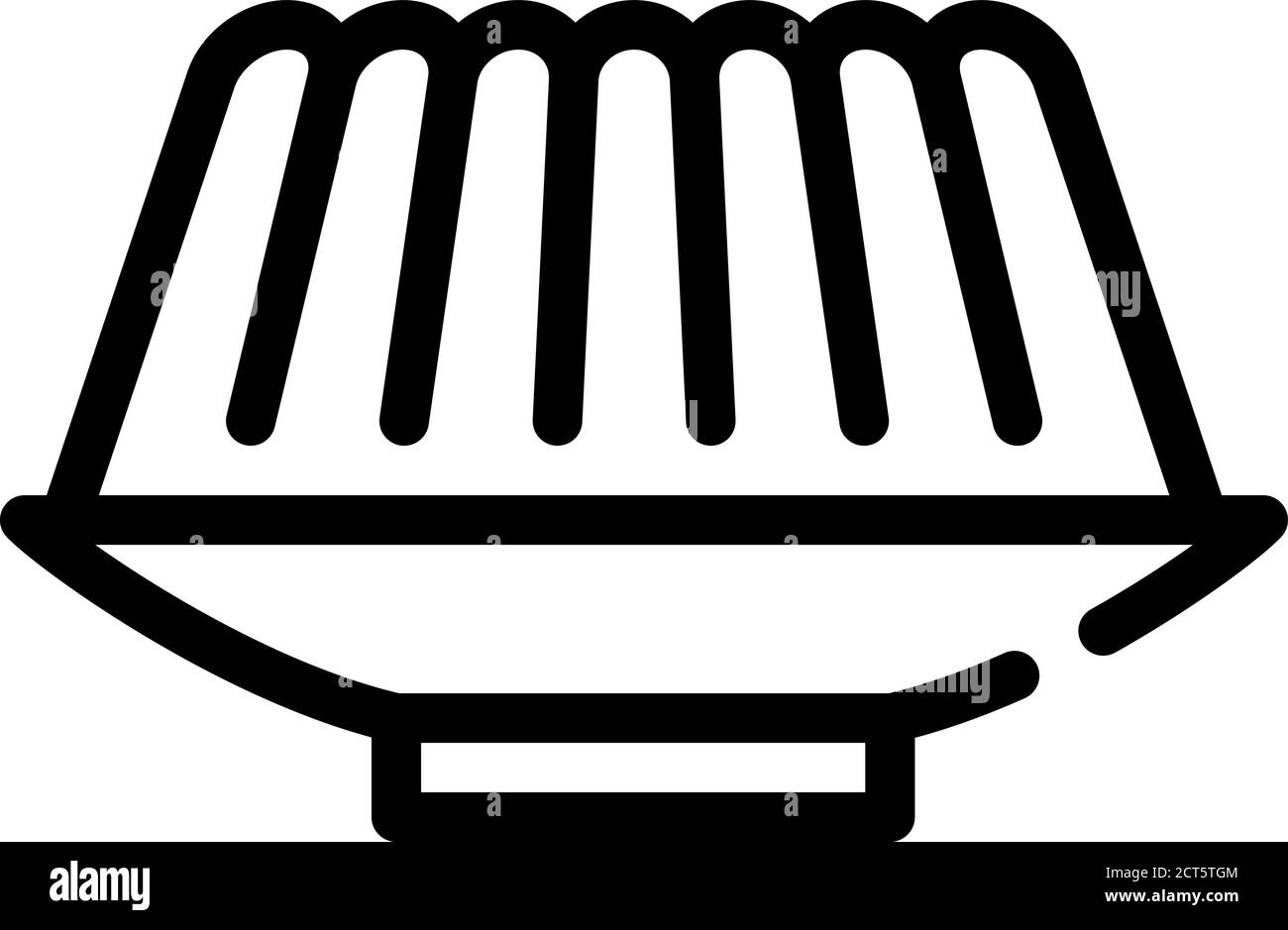 agar-agar meal line icon vector symbol illustration Stock Vector Image ...