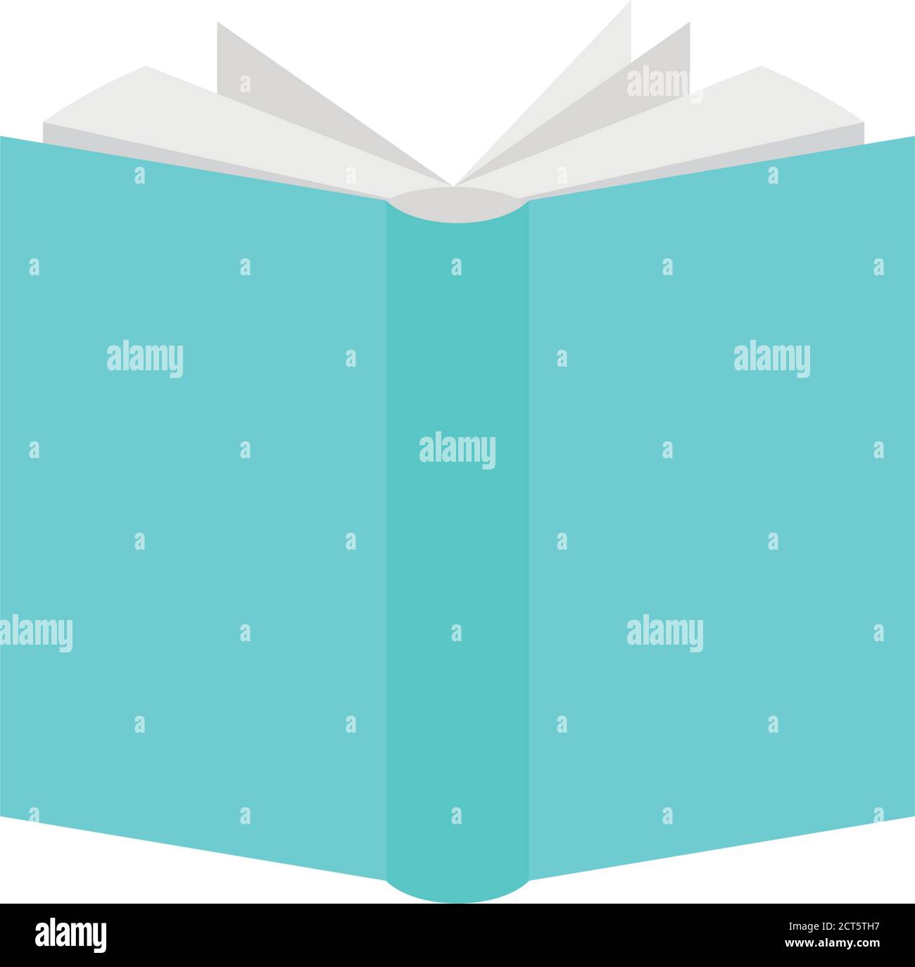 Isolated open book or notebook - vector illustration Stock Vector Image ...