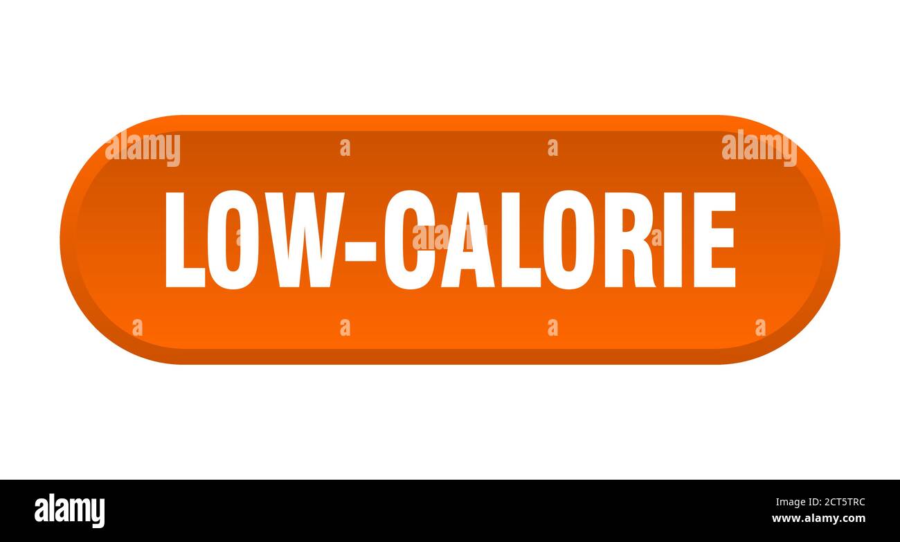 low-calorie button. rounded sign isolated on white background Stock ...