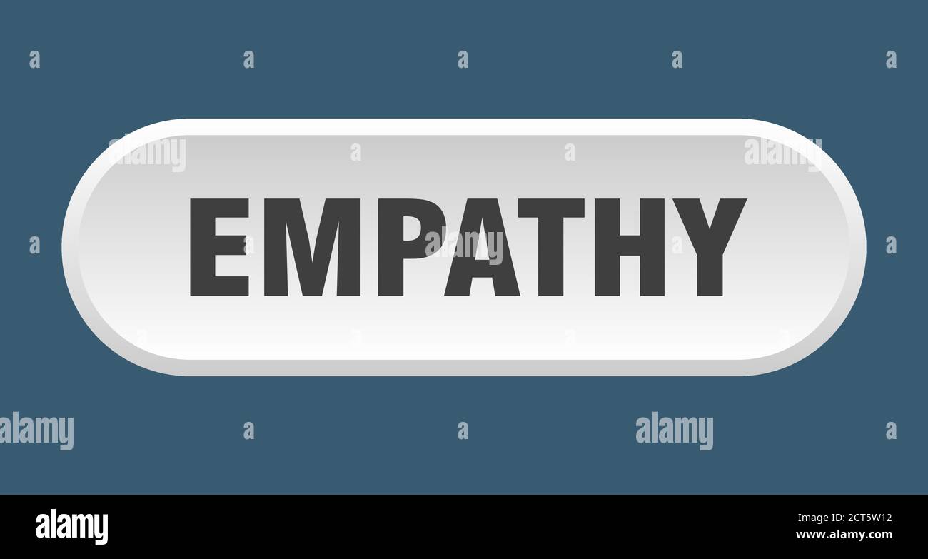 empathy button. rounded sign isolated on white background Stock Vector ...