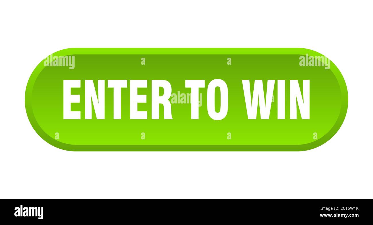 enter to win button. rounded sign isolated on white background Stock ...