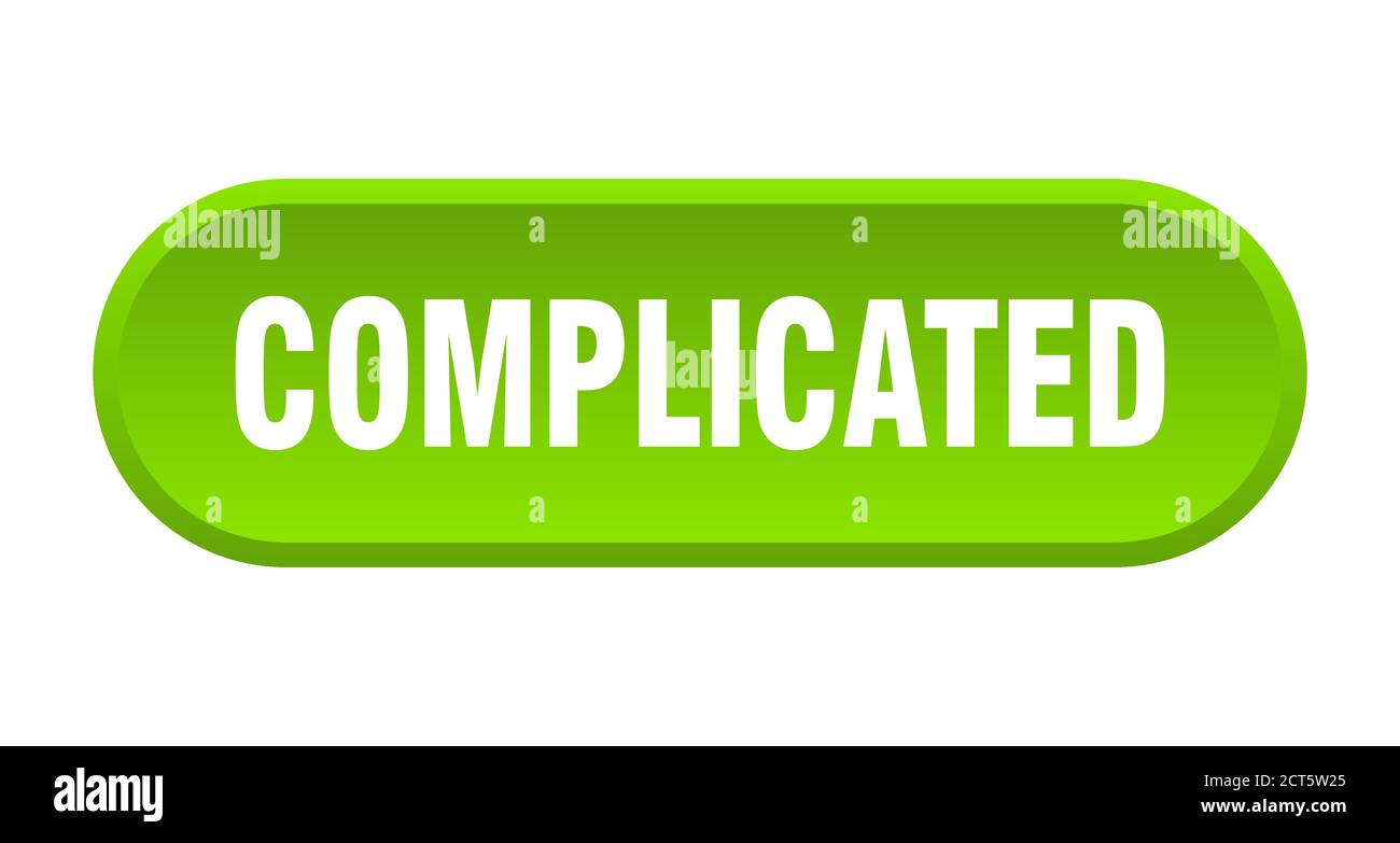 complicated button. rounded sign isolated on white background Stock ...