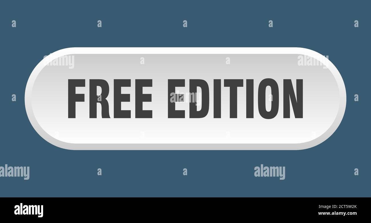 free edition button. rounded sign isolated on white background Stock ...