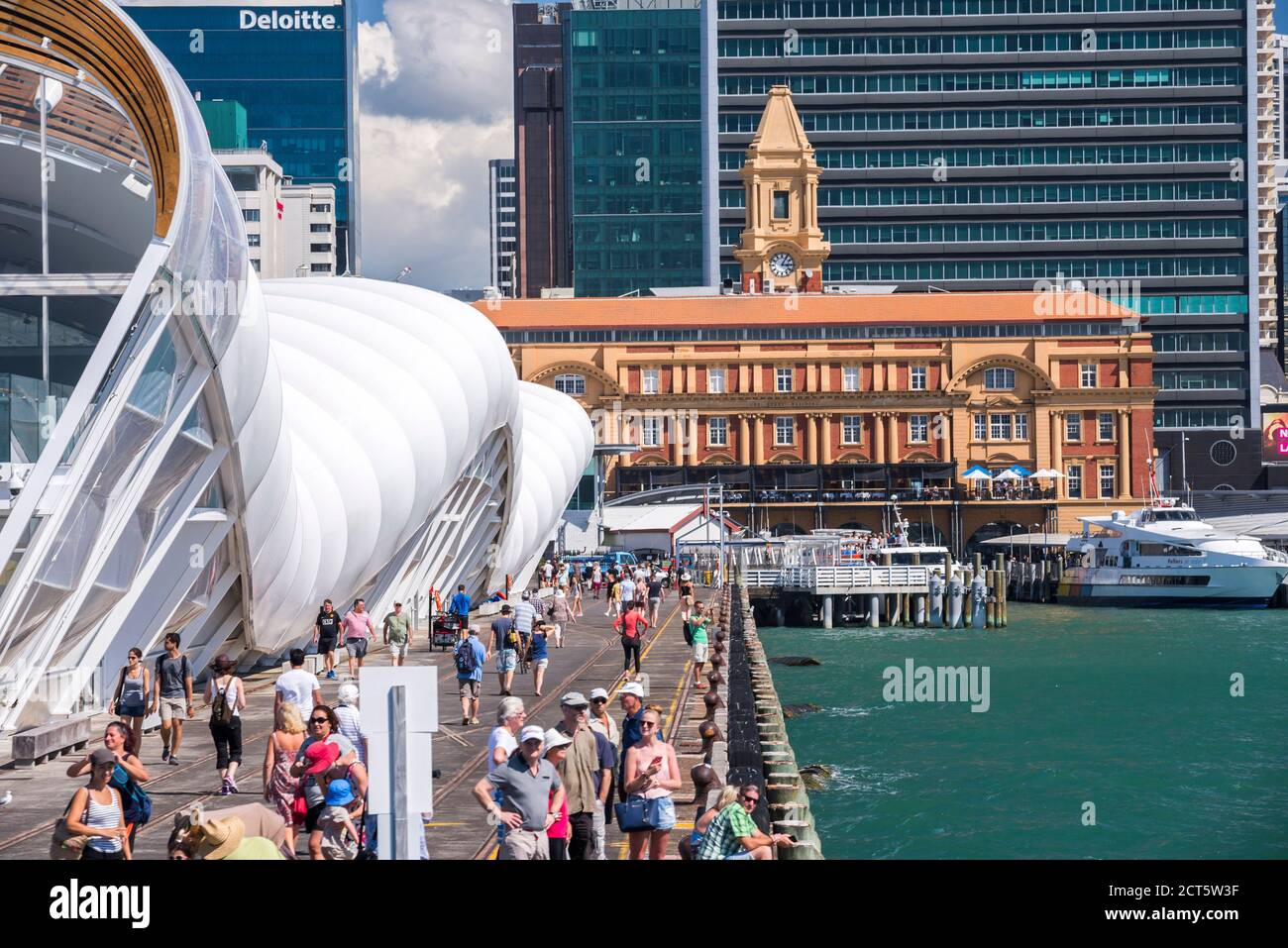 Auckland Ferry Terminal, New Zealand North Island Stock Photo - Alamy