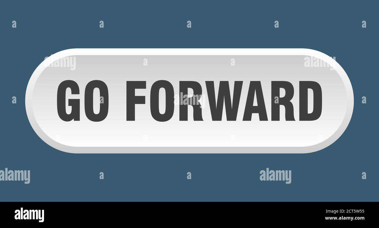 go forward button. rounded sign isolated on white background Stock ...