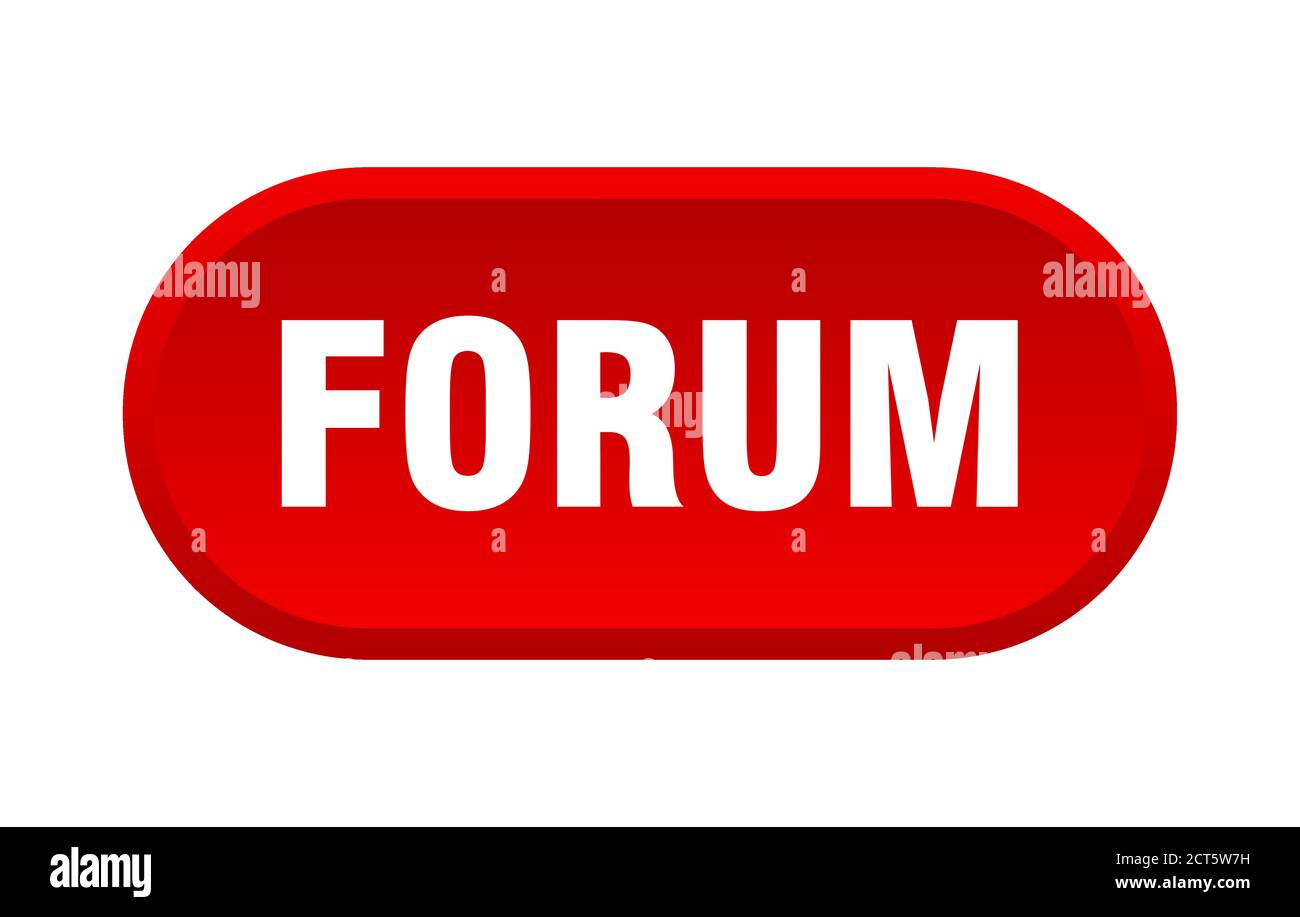 forum button. rounded sign isolated on white background Stock Vector Image & Art - Alamy
