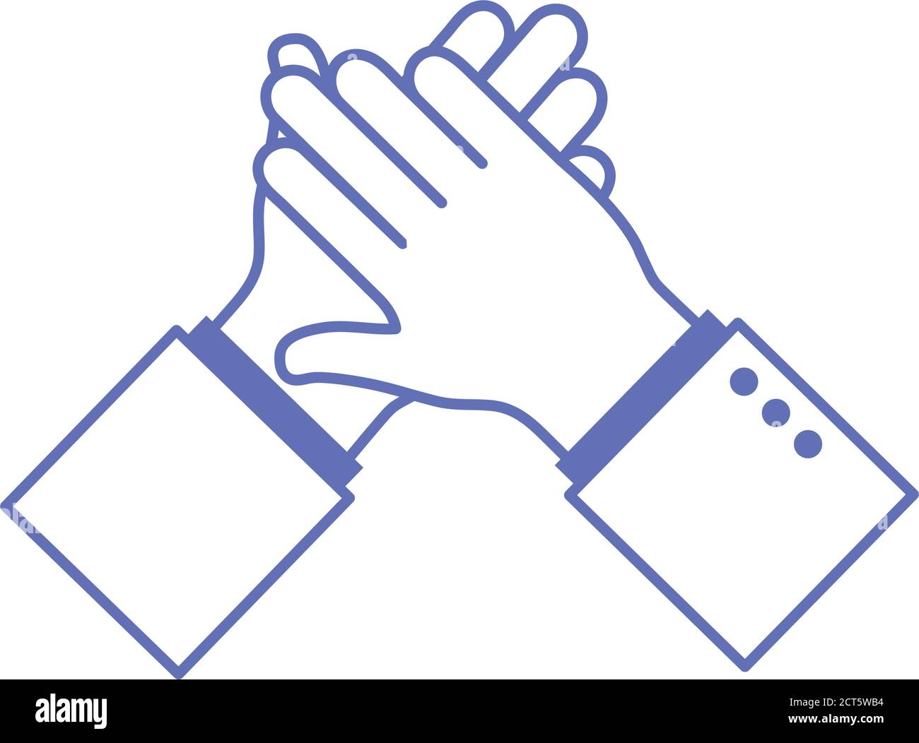 applause hand sign language line and fill style icon vector design ...