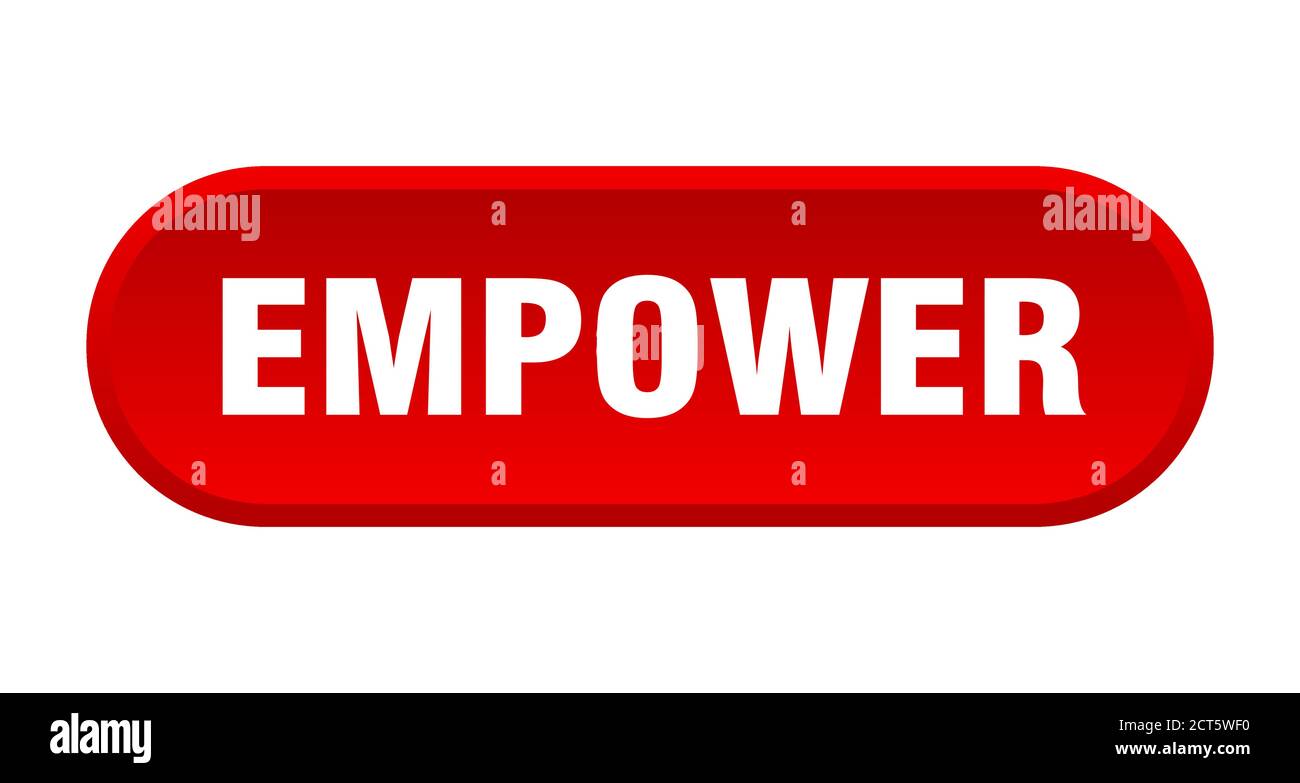 empower button. rounded sign isolated on white background Stock Vector ...