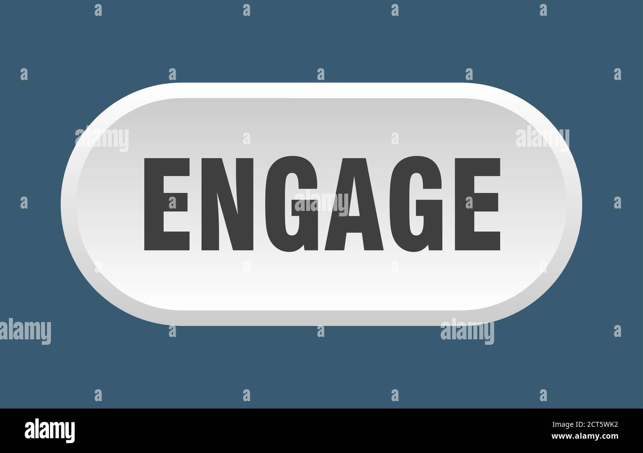 engage button. rounded sign isolated on white background Stock Vector ...