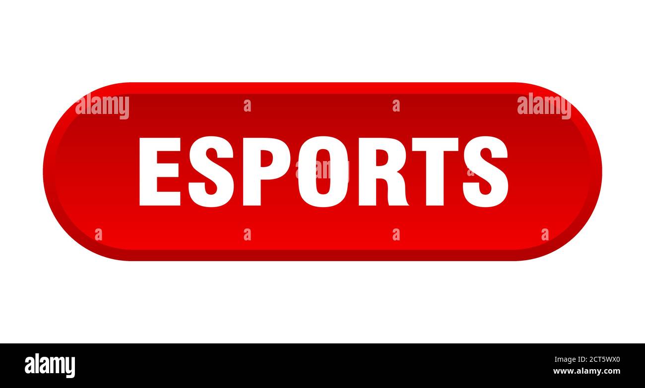 esports button. rounded sign isolated on white background Stock Vector ...
