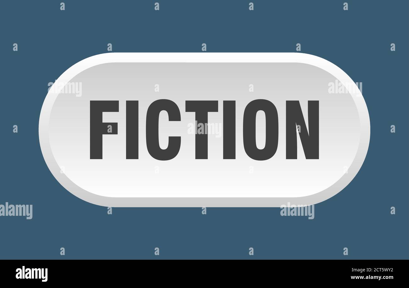 fiction button. rounded sign isolated on white background Stock Vector ...